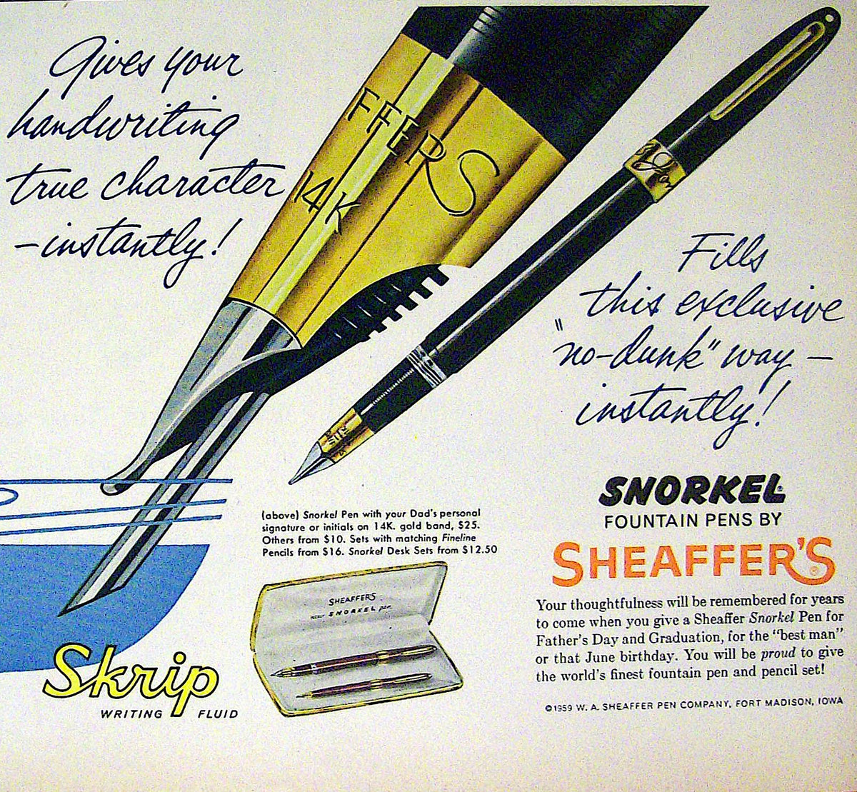 Sheaffer Snorkel Caps and Clips – Thependragons - Vintage fountain pen ...