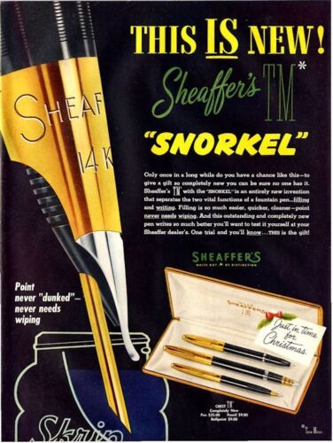 Sheaffer Snorkel TM Barrels and Plunger Caps – Thependragons - Vintage ...